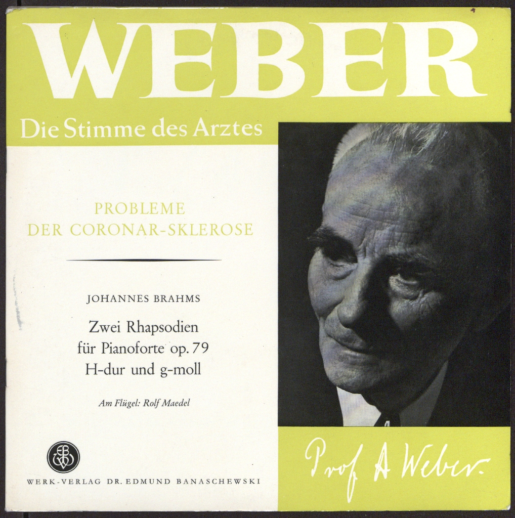 Arthur Ernst Weber, 1879 – 1975, Probleme der Coronar-Sklerose ...
